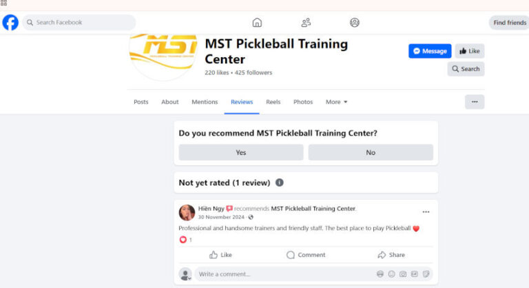 MST Pickleball Training Center – Sân Pickleball Hiện Đại Bậc Nhất